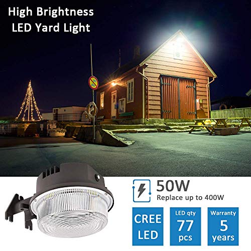 SZGMJIA 1pk Dusk to Dawn 70w LED Barn Light and 2pk Dusk to Dawn 50w LED Barn Lights