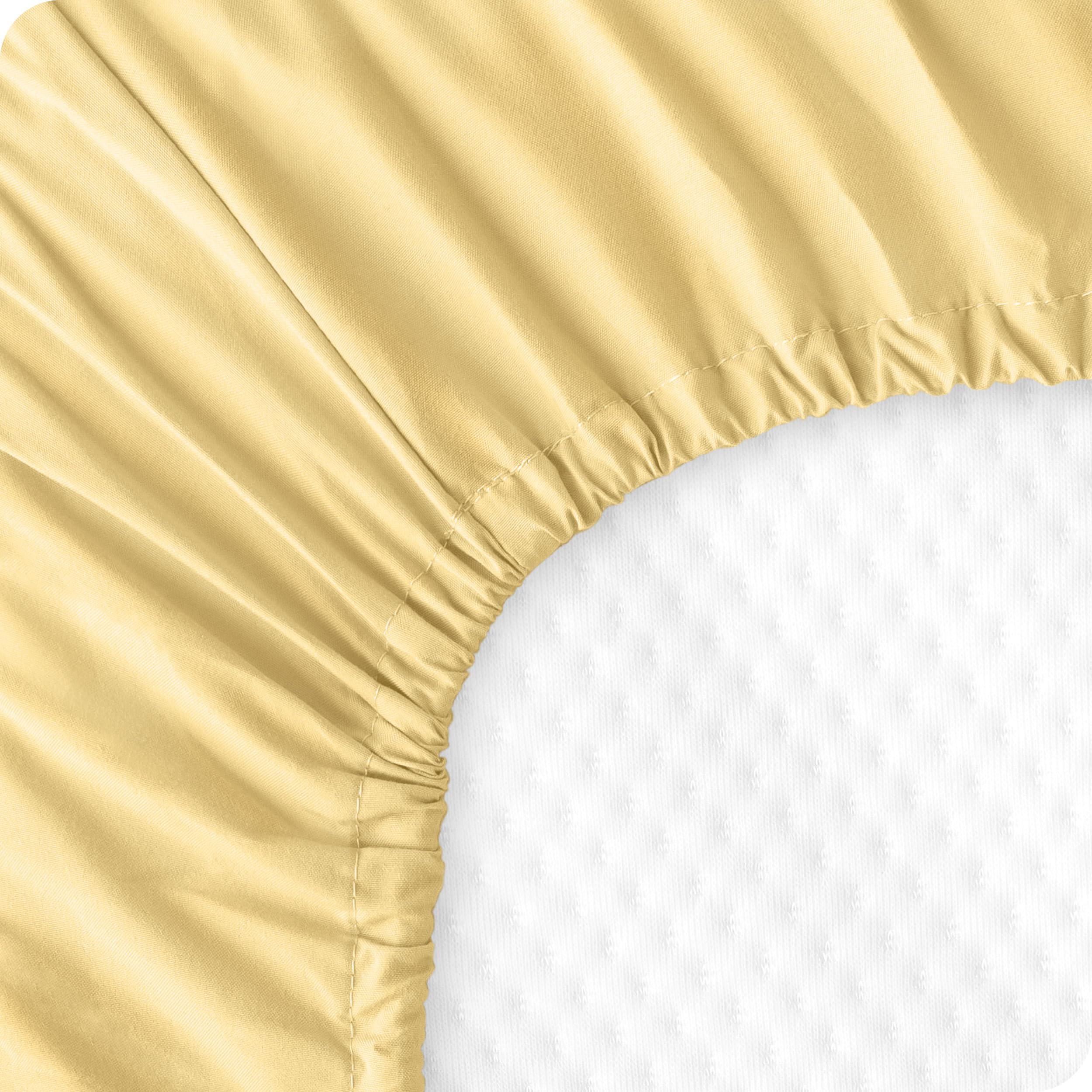 Bare Home 3-Pack Fitted Crib Sheet - Premium 1800 Ultra-Soft Microfiber - Breathable - Baby Sheet - for Boys & Girls - Fits Standard Crib and Toddler Mattresses (Crib, Morning Sun/Spring Mint/White)