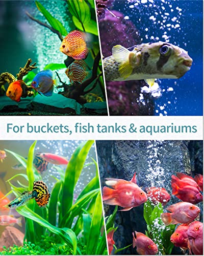 Pawfly 4 Inch Air Stone Grey Mineral Bubble Stone Bar Diffuser Bubbler Airstones for Air Pump, Aquarium, and Fish Tank, 2 Pack