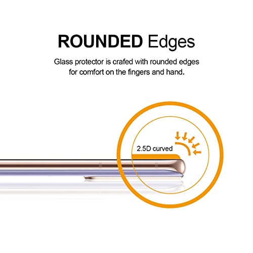 (3 Pack) Supershieldz Designed for Samsung Galaxy (S21 Plus 5G) Tempered Glass Screen Protector, Anti Scratch, Bubble Free