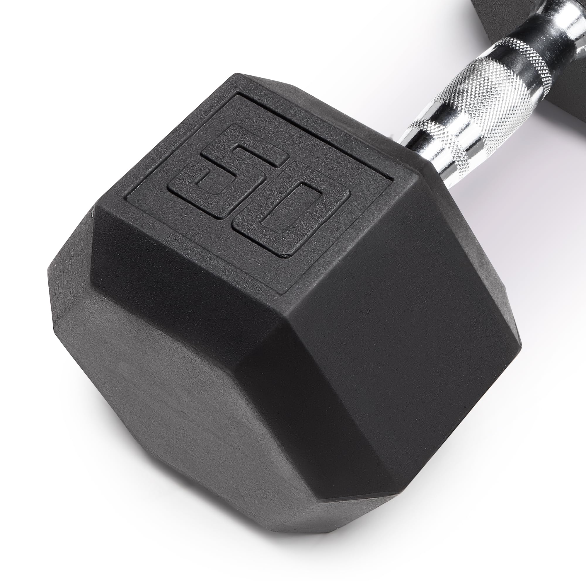 Marcy Rubber Hex dumbbell - 50 lb, sold as each