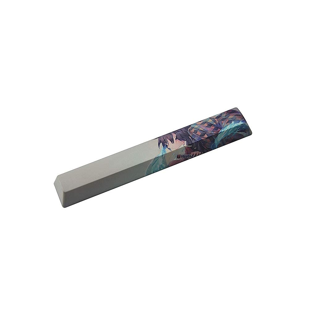 Hidetaka Kamado Tanjirou Nezuko Agatsuma Zenitsu Custom Gaming Keycaps PBT Spacebar Keycap for Cherry RGB MX Mechanical Gaming Keyboards with Key Puller (Tomioka Giyuu111)