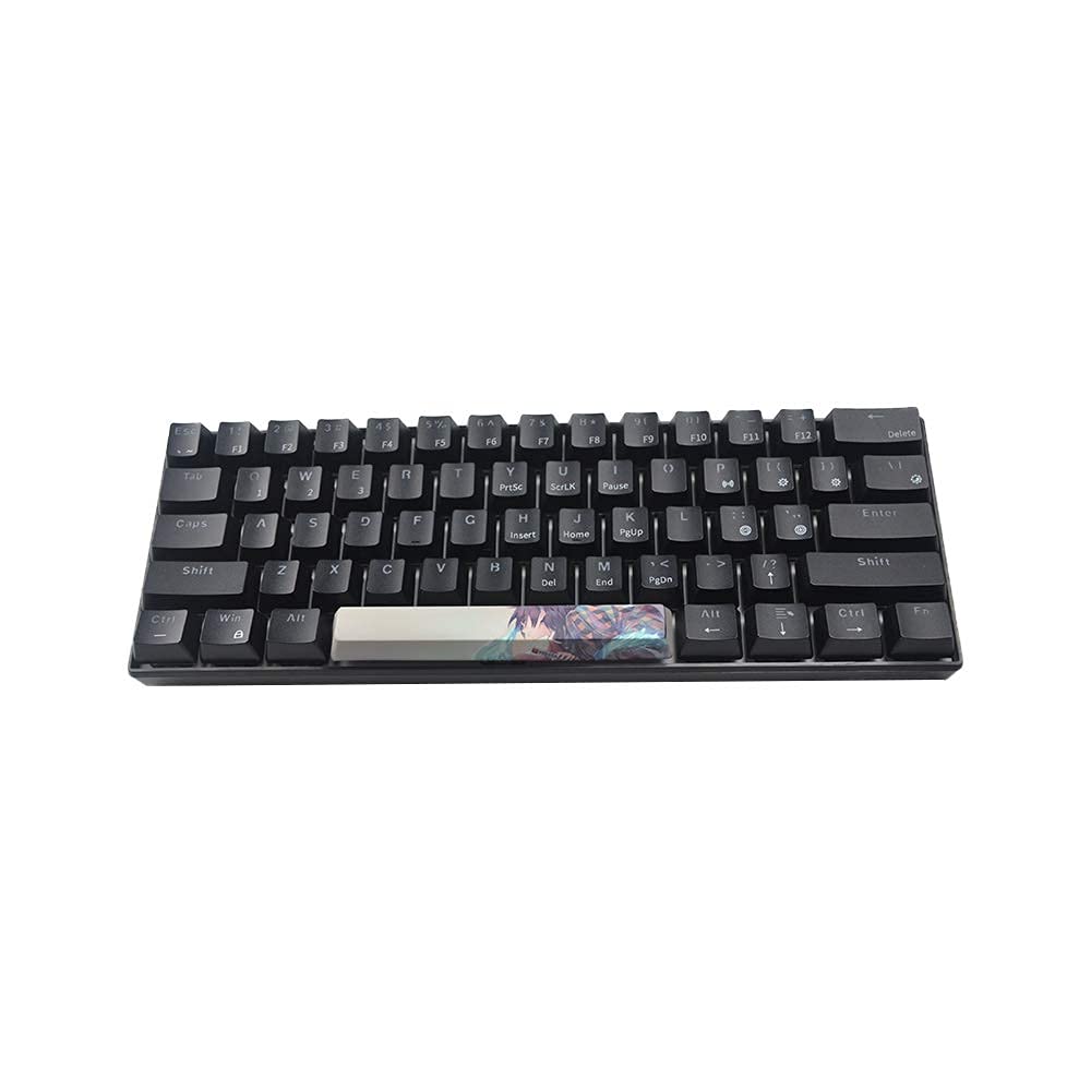 Hidetaka Kamado Tanjirou Nezuko Agatsuma Zenitsu Custom Gaming Keycaps PBT Spacebar Keycap for Cherry RGB MX Mechanical Gaming Keyboards with Key Puller (Tomioka Giyuu111)