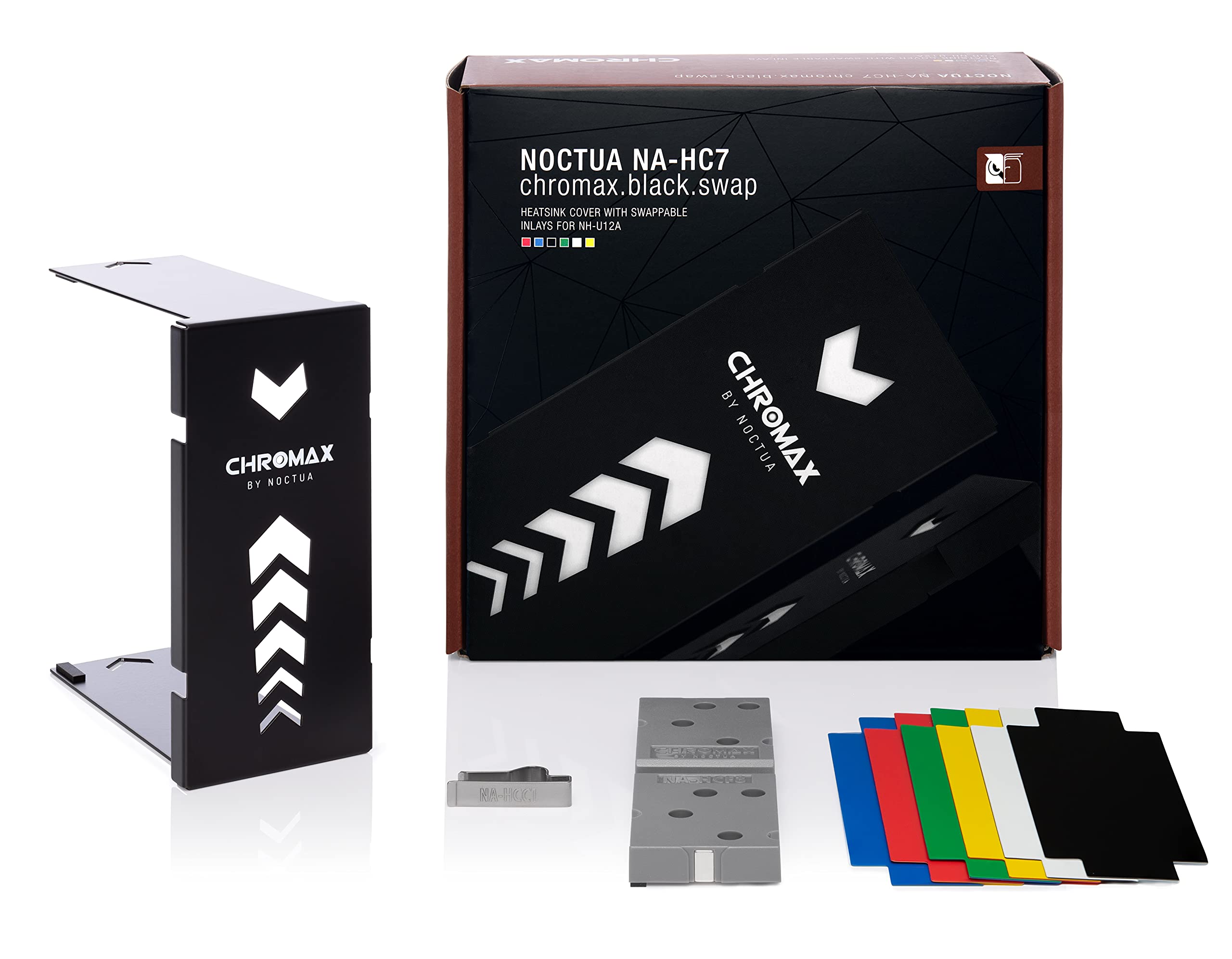 Noctua NA-HC7 chromax.Black.swap, Heatsink Cover for NH-U12A (Black)