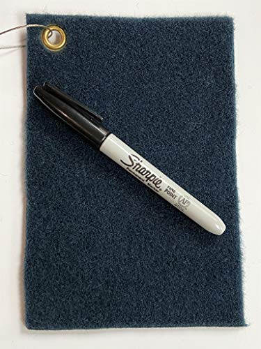 USA Fabric Store Dark Blue Auto One Premium Automotive Carpet Upholstery Fabric 80 inches W 18 Oz. by The Yard