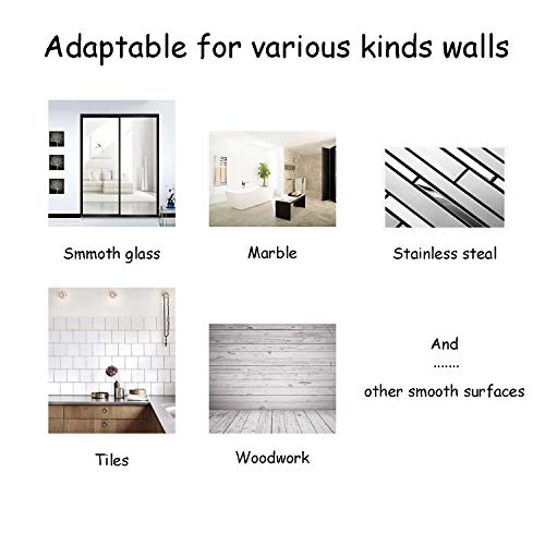 Adhesive Wall Hooks(22 lb MAX)Heavy Duty Wall Hangers Without Nails 180 Degree Rotating Seamless Scratch Hooks for Hanging Bathroom Kitchen Office Door Home Improvement Sticky Hooks - 20 Pack