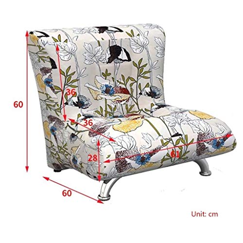 GYDJBD Folding Lazy Sofa, Thick Beanbag Chair, Good Flexibility, Easy to Move, Stainless Steel Sofa Legs (Color : B)