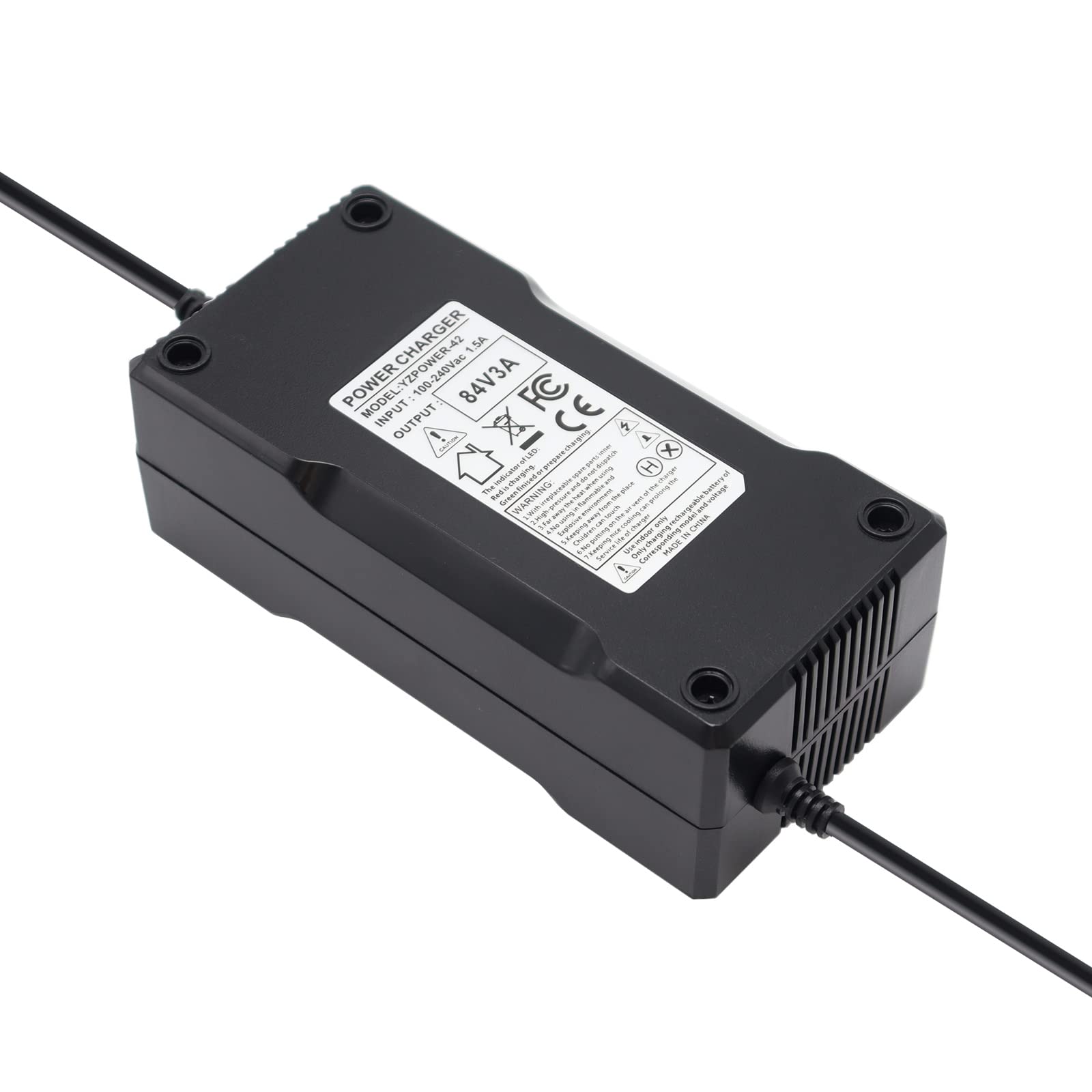 84V 3A Lithium Battery Charger AC Adapter Power Supply for 20S 72V Lithium Li-ion Batteries Pack with 3 Pin XLR Plug