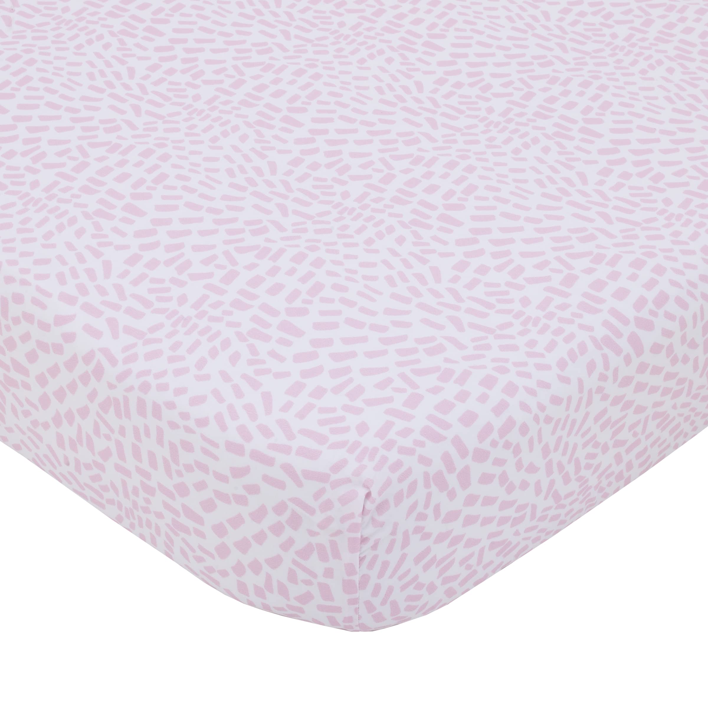 NoJo Little Love Pink, Aqua, Grey and Rose Bubble Dot - 3 Piece Crib Bedding Set - Comforter, Fitted Crib Sheet and Dust Ruffle