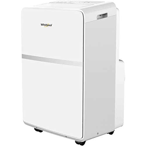 Whirlpool 8000 BTU Portable Air Conditioner For Rooms up to 350 Sq.Ft. with Remote, Digital Display, 24H Timer, and Auto Restart