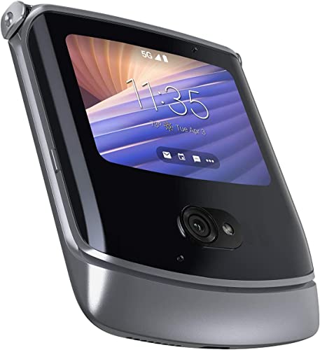 Moto Razr 5G 2020 (256GB, 8GB) 6.2" Flip P-OLED, Snapdragon 765 5G, 2800mAh Battery, 48MP Camera (Fully Unlocked for AT&T, T-Mobile, Verizon, Global) XT2071-2 Silver (Renewed)
