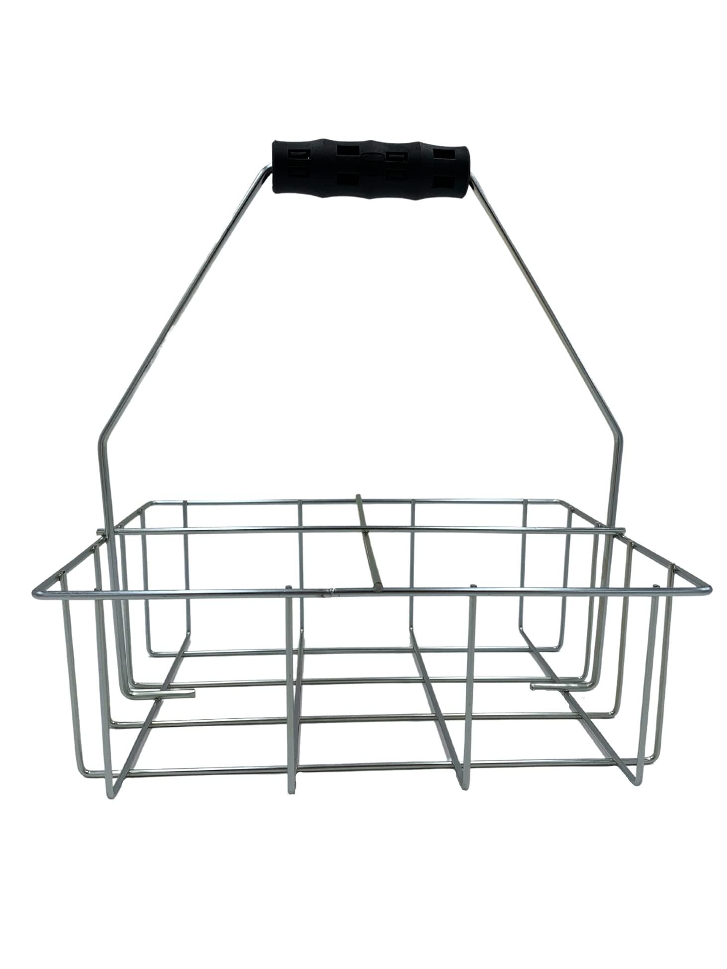 Wire Bottle Carrier for Libbey, StanPac, The Dairy Shoppe 32 and 64 oz Bottles (64 oz The Dairy Shoppe ®, 4 Cell Carrier)