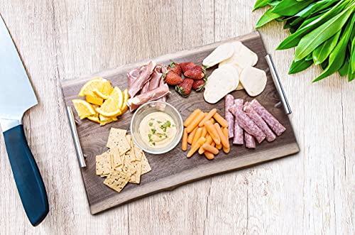 Arbordown- Solid Wood Live Edge Serving Tray (Walnut, Large 150")