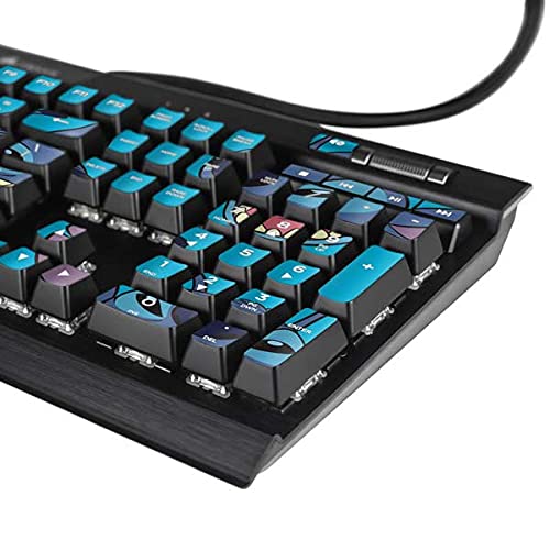 Skinit Decal Other Skin Compatible with K95 RGB Platinum Mechanical Gaming Keyboard - Officially Licensed Disney Lilo and Stitch Face Expression Pattern Design