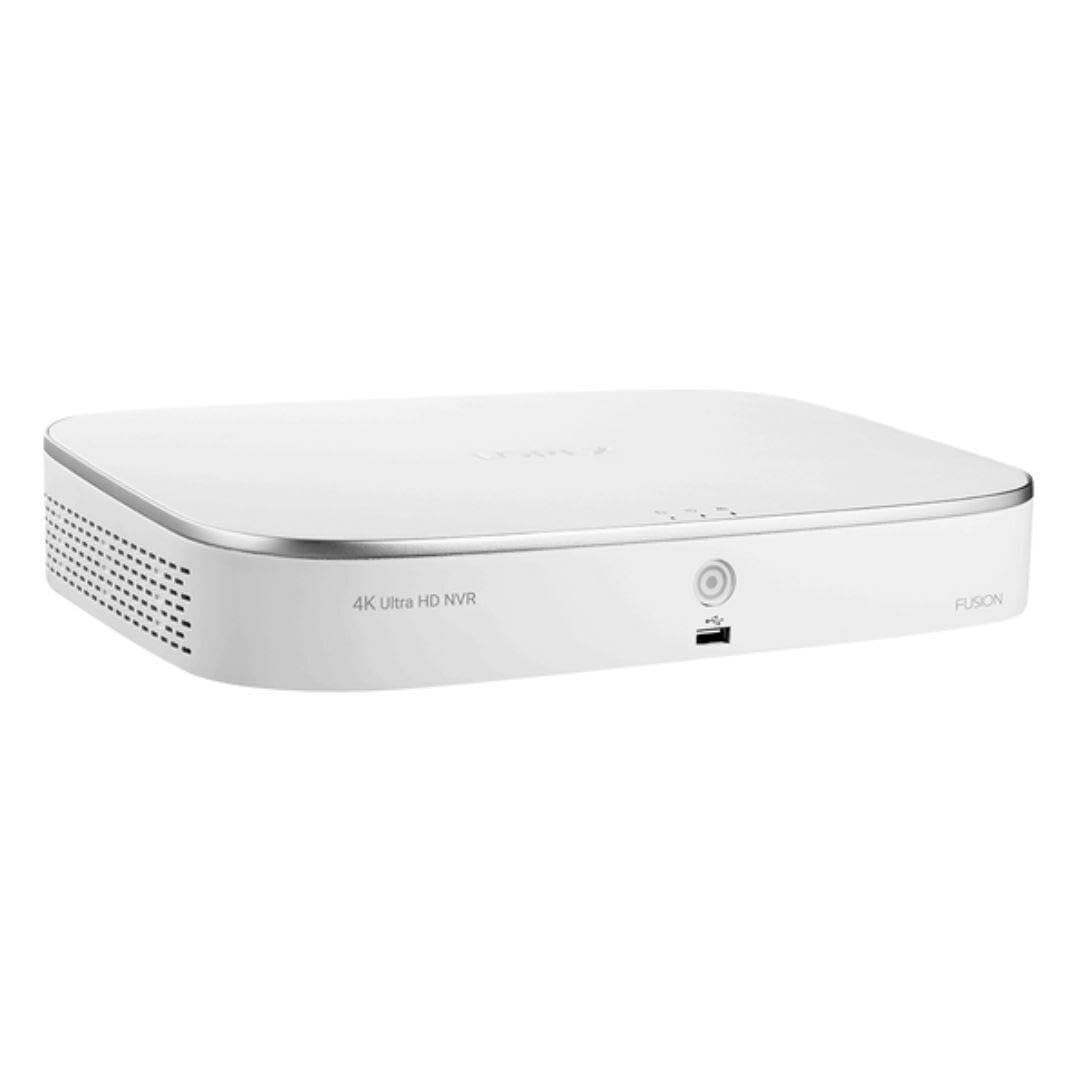 Lorex N841A82 8 Channel Fusion Series 4K HD 2TB IP Ultra HD Security System Network Video Recorder (NVR) with mart Motion Detection and Voice Control, Smart Home, White (Renewed)