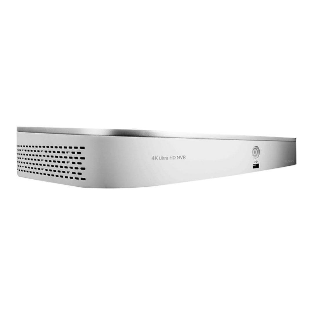Lorex N841A82 8 Channel Fusion Series 4K HD 2TB IP Ultra HD Security System Network Video Recorder (NVR) with mart Motion Detection and Voice Control, Smart Home, White (Renewed)