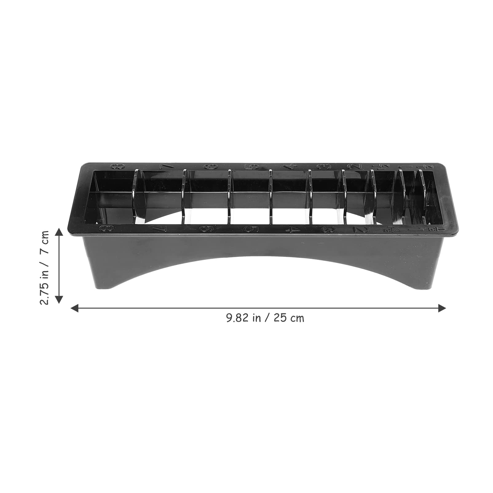 Clipper Guard Tray Plastic Blades Organizer Barber Guide Comb Storage Box Clipper Holder Hair Tools Organizer Table Storage Tray For Hair Clipper Comb 2Pcs Guide Comb Storage Case