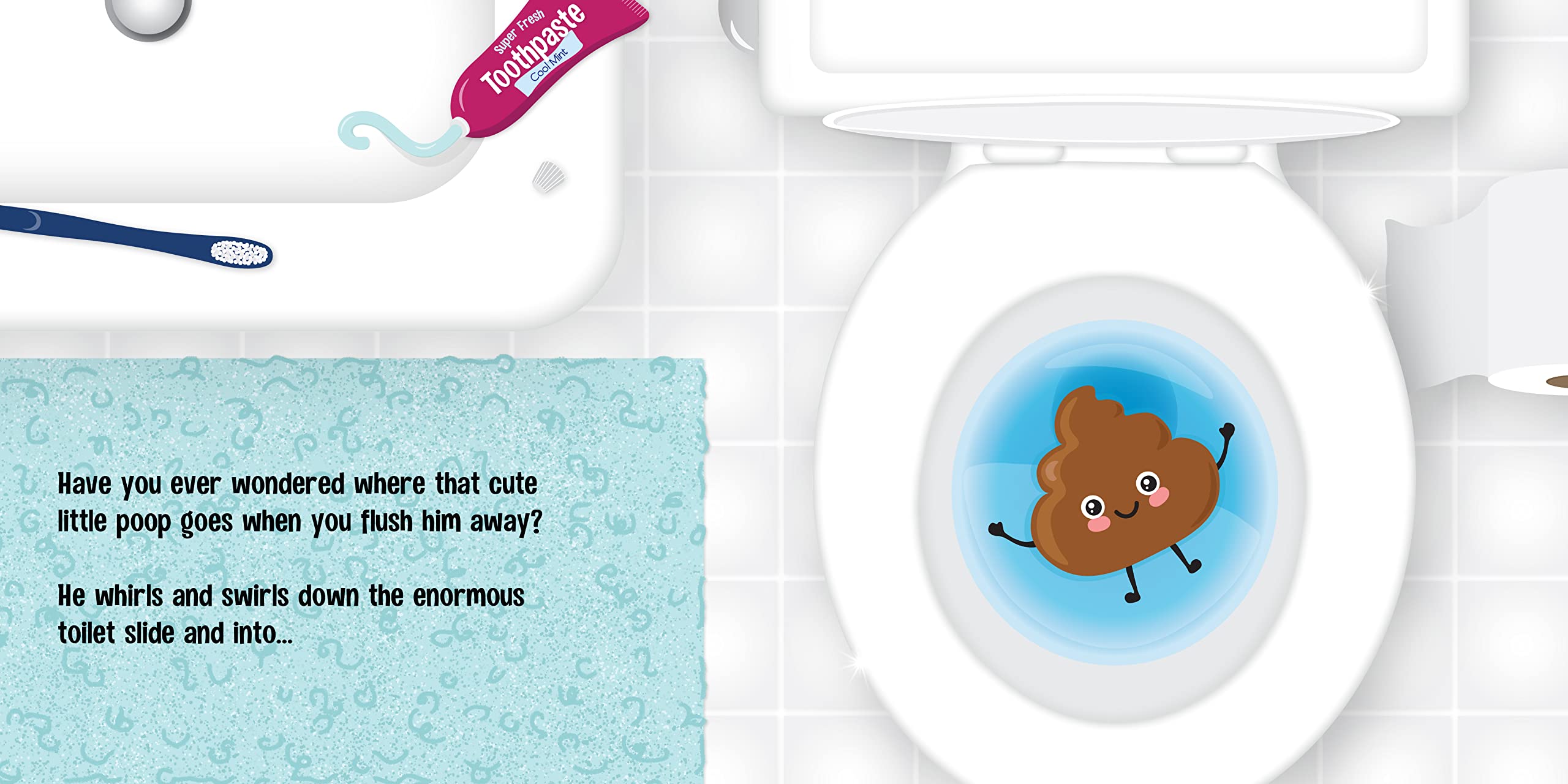 Poop Party Potty Training Kit - Adventure Book and Party Supplies to Help Toddlers Get Excited About Using the Toilet - 16 Piece Set - PrimaStella