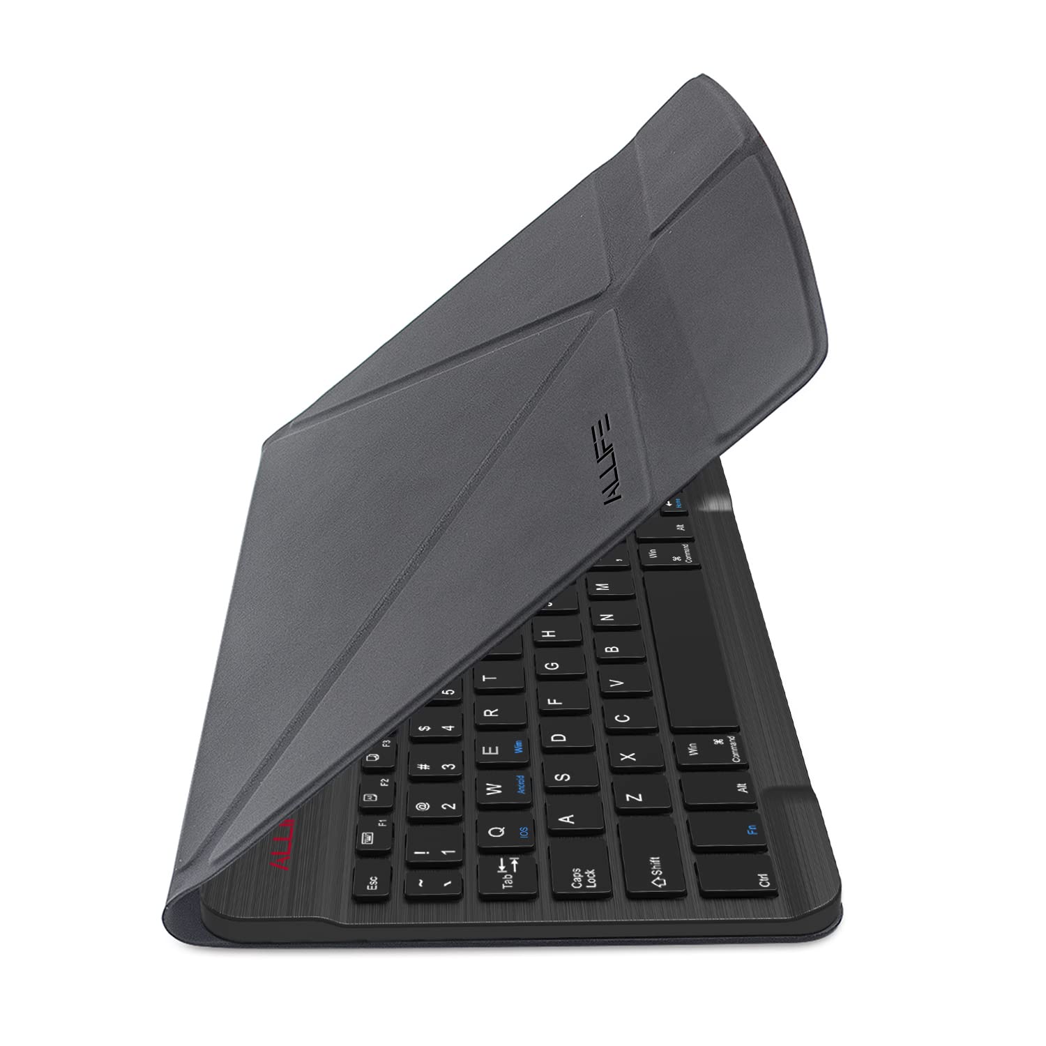 ALLIFE Universal Ultra Light Slim Portable Wireless Bluetooth 3.0 Keyboard for iOS iPad iPad Air, Pro, Mini, Android, Windows Tablets PC Smartphone with Protection Case Stand