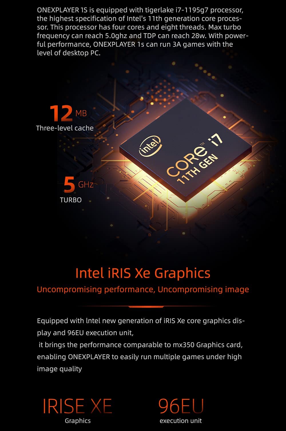 QZUKOY OneXPlayer 8.4 Inches Handheld Game 11th Core I7-1195G7 Video Game Console Windows 10 Laptop 2560x1600 Mini Pocket Ultrabook UMPC Tablet PC 16GB RAM (Core i7-1195G7 16GB/1TB)