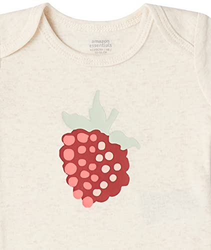 Amazon Essentials Unisex Babies' Cotton Layette Outfit Sets, Pack of 6, Multicolor/Floral/Strawberries, 12 Months
