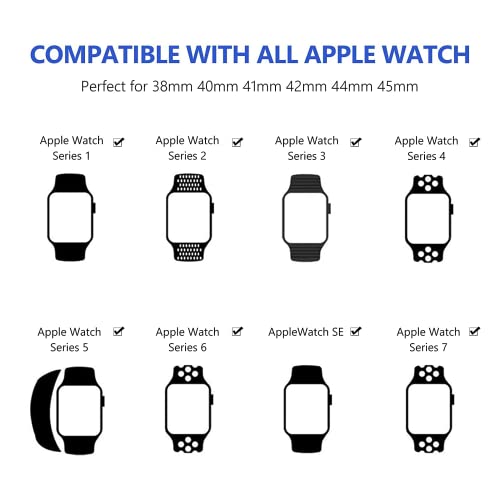 Watch Charging Charger Cable [MFi Certified] Compatible with Apple iWatch Series 7 6 SE 5 4 3 2 1 (38mm 40mm 41mm 42mm 44mm 45mm) - 3.9FT- White