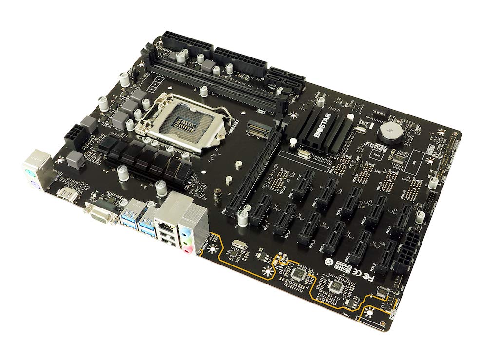 Biostar USA Warranty TB360-BTC PRO 2.0 Core i7/i5/i3 (Intel 8th and 9th Gen) LGA1151 Intel B360 DDR4 12 GPU Mining Motherboard Upgraded Model
