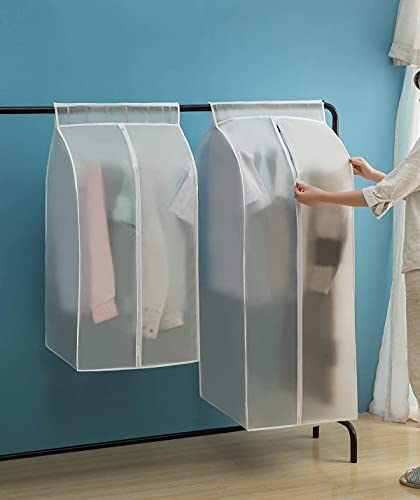 XIAKE Garment Cover Moth-proof Dust Cover Coat Hanging Clothes Storage Bag Premium Thickened Clothing Organizer Moisture-proof Dust-proof Clothes Cover (24"L * 20"W * 35"H)