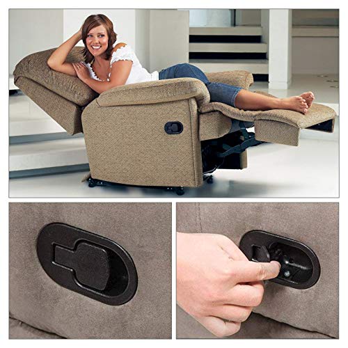 Baridwon 2 Set Recliner Replacement Parts, Durable Recliner Release Pull Handle with Recliner Pull Cable, Repair Replacement Parts Compatible with Most Furniture of Recliner Chair Sofa Couch