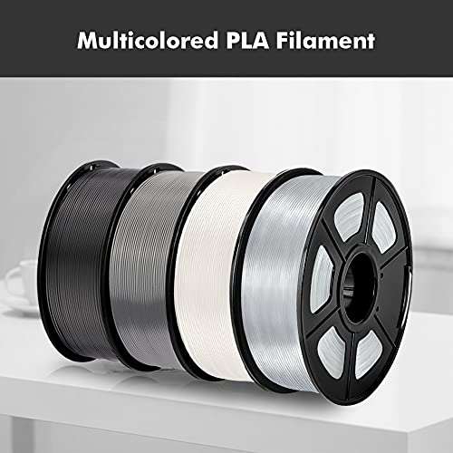JAYO 3D Printer Filament, PLA 1.75mm Dimensional Accuracy +/- 0.02mm, 3D Printing Material fit for FDM 3D Printers, PLA Black 1kg