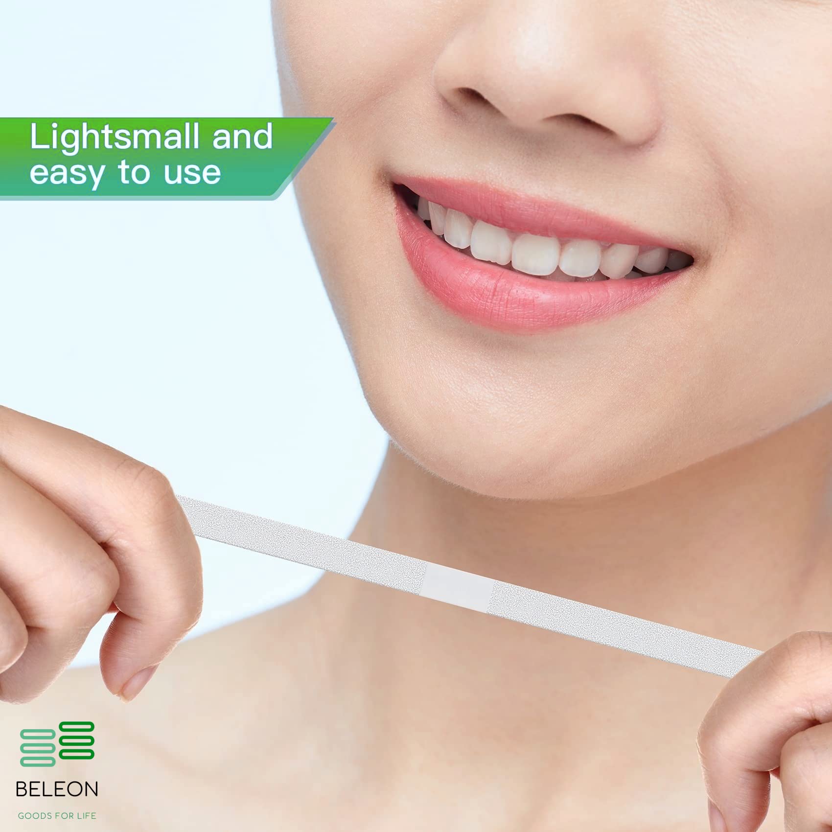 BELEON Dental Diamond Strips - Medium 5pcs 4mm x 145mm - Dental Stainless Steel Strips Abrasive for Contouring Teeth Sanding Strip Gross Reduction Polishing Teeth File Grinding Tooth Polisher