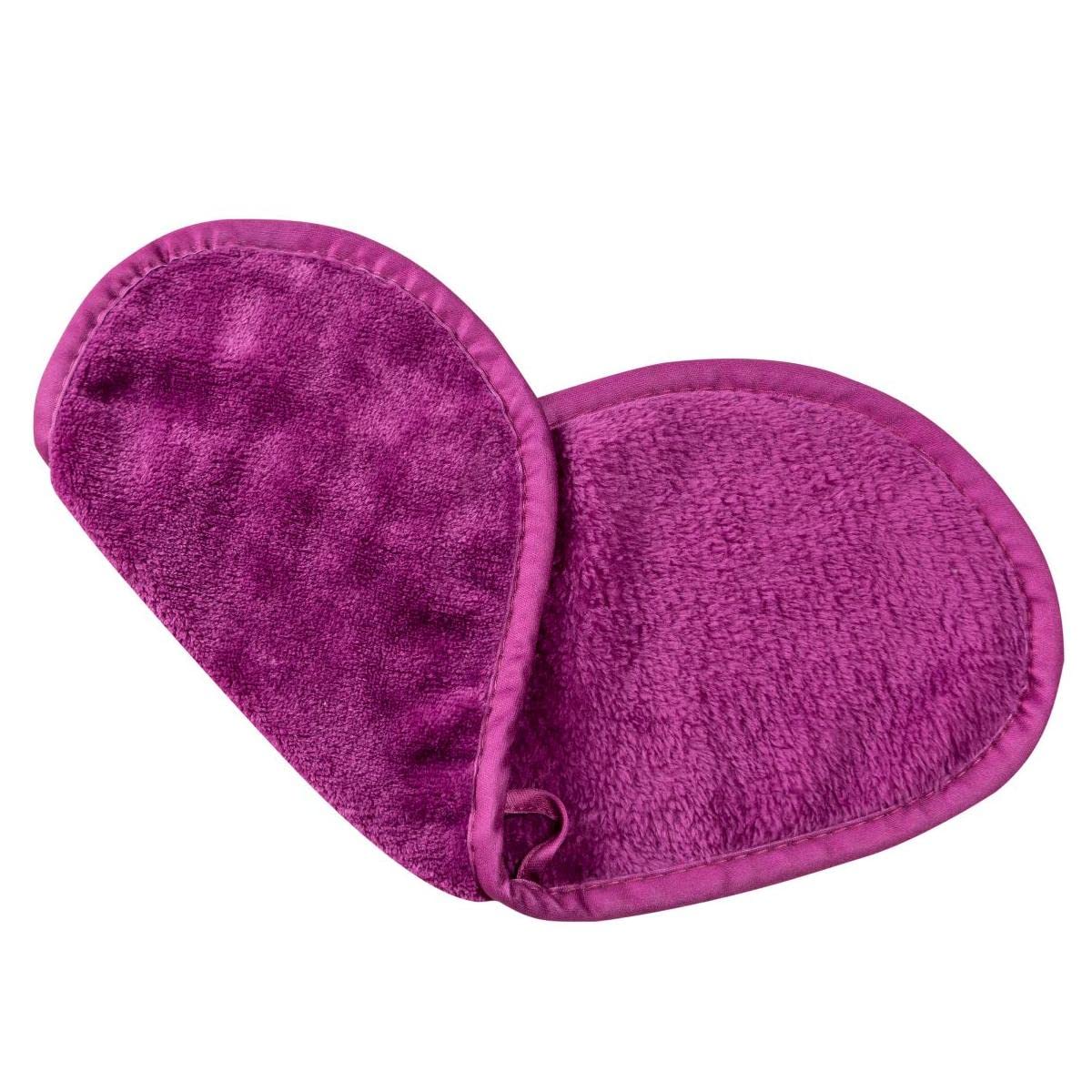 Makeup Remover Cloth Cleansing Towel - Chemical Free - Move Makeup Instantly with Just Water (3 Burgundy)