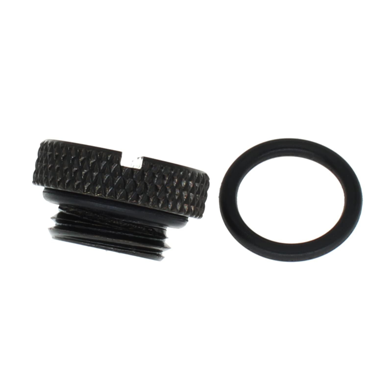 G1/4" Plug Fitting 3 Pcs G1/4" Plug Water Stop Plug Water Lock with O-Ring for PC Water Cooling Systems [FDXGYH, Black]