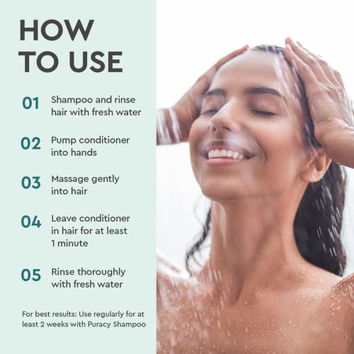 Puracy Shampoo and Conditioner Set, Sulfate-Free, Hair Stays Clean and Silky Longer with LexFeel N5, Color-Safe, 16 Ounce (2-Pack) (12 Fl Oz (Pack of 2))