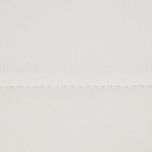 IDS Online Modern Faux Leather with Metal Legs High Back Padded Seat Chair for Kitchen, Dining Living Room, Restaurant, Single, White