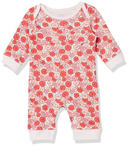 Amazon Essentials Baby Girls' Long-Sleeve Coveralls, Pack of 3, Pink, Berry, 12 Months