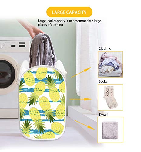 NDISTIN Popup Laundry Hamper Grey Wolf Print Foldable Pop-up Mesh Hamper Dirty Clothes Basket Great Laundry Bag Sturdy Rectangle Laundry Sorters Home Travel Use Easy to Open 14.5x24.5in