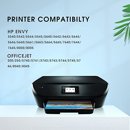 62XL Ink Cartridge Replacement for HP 62XL 62 XL for Envy 5540 5640 5660 7644 7645 OfficeJet 5740 8040 OfficeJet 200 250 Series Printer 2-Pack(1Black&1Tri-Color)