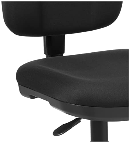 Office Star Pneumatic Sculptured Task Chair with Thick Padded Seat and Built-in Lumbar Support, Coal FreeFlex