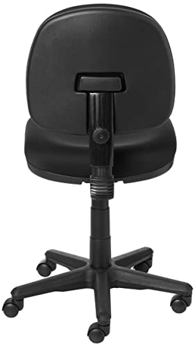 Office Star Pneumatic Sculptured Task Chair with Thick Padded Seat and Built-in Lumbar Support, Coal FreeFlex