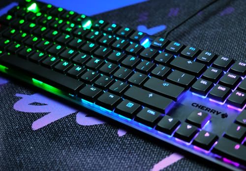 Cherry Keyboard CHERRY MX 10.0N RGB [US/EU] black MX LOW PROFILE RGB SPEED Schalter (made in Germany