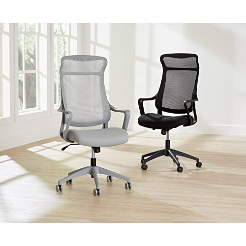 RealspaceĀ® Lenzer Mesh High-Back Task Chair, Black
