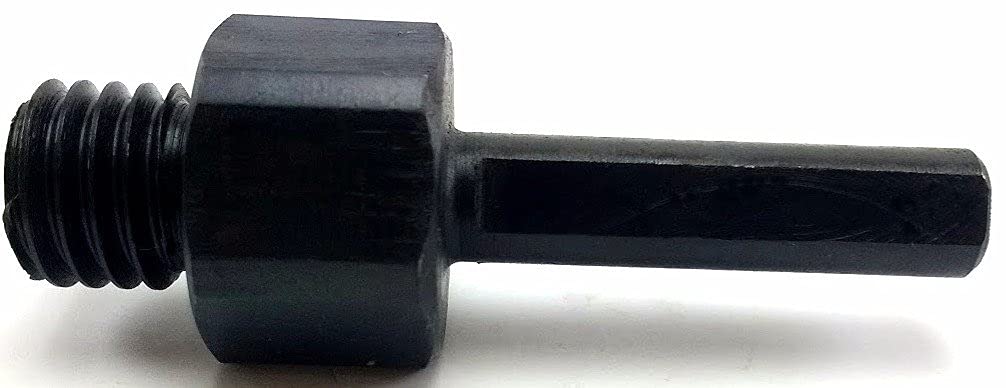 ComeFloor Core Drill Bit Arbor Adapter for Threaded Diamond Hole Saw 3/8" Hex to 5/8"- 11 Male Drill Sanding Attachment Arbor Shaft Adapter