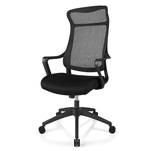 RealspaceĀ® Lenzer Mesh High-Back Task Chair, Black