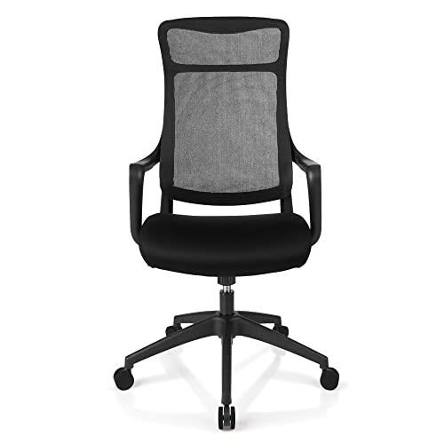 RealspaceĀ® Lenzer Mesh High-Back Task Chair, Black
