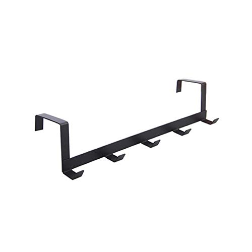 Coat Clothes Hanger, Versatile 5-Hook Design Punch-Free Wall Mounted Over Door Hook for Kitchen