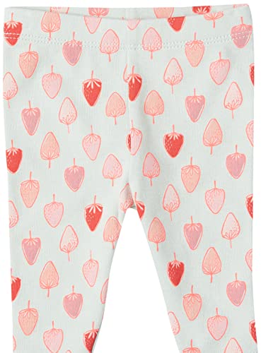 Amazon Essentials Baby Girls' Leggings, Pack of 5, Light Pink/Mint Green Berry/Pink/Floral/Stripe, 0-3 Months