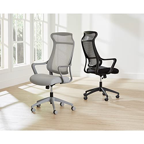 RealspaceĀ® Lenzer Mesh High-Back Task Chair, Black