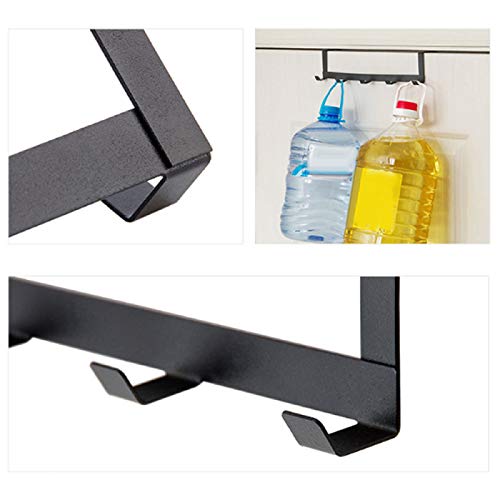 Coat Clothes Hanger, Versatile 5-Hook Design Punch-Free Wall Mounted Over Door Hook for Kitchen