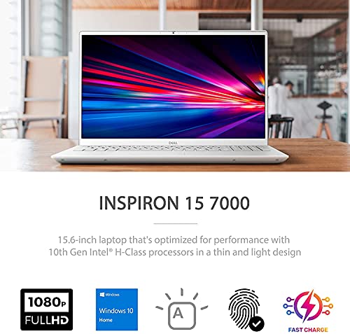 Dell Inspiron 15 Plus 7501 Touch 15.6” FHD Laptop, Core i5-10300H, Backlit KB, Fingerprint, Webcam, Wi-Fi 6, USB-C, HDMI, Intel UHD Graphics, Win 10 H, w/ 32GB MSD